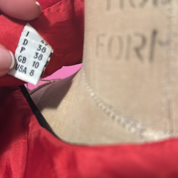 Jackets & Coats | Moschino Red Wool Question Mark Vest | Poshmark